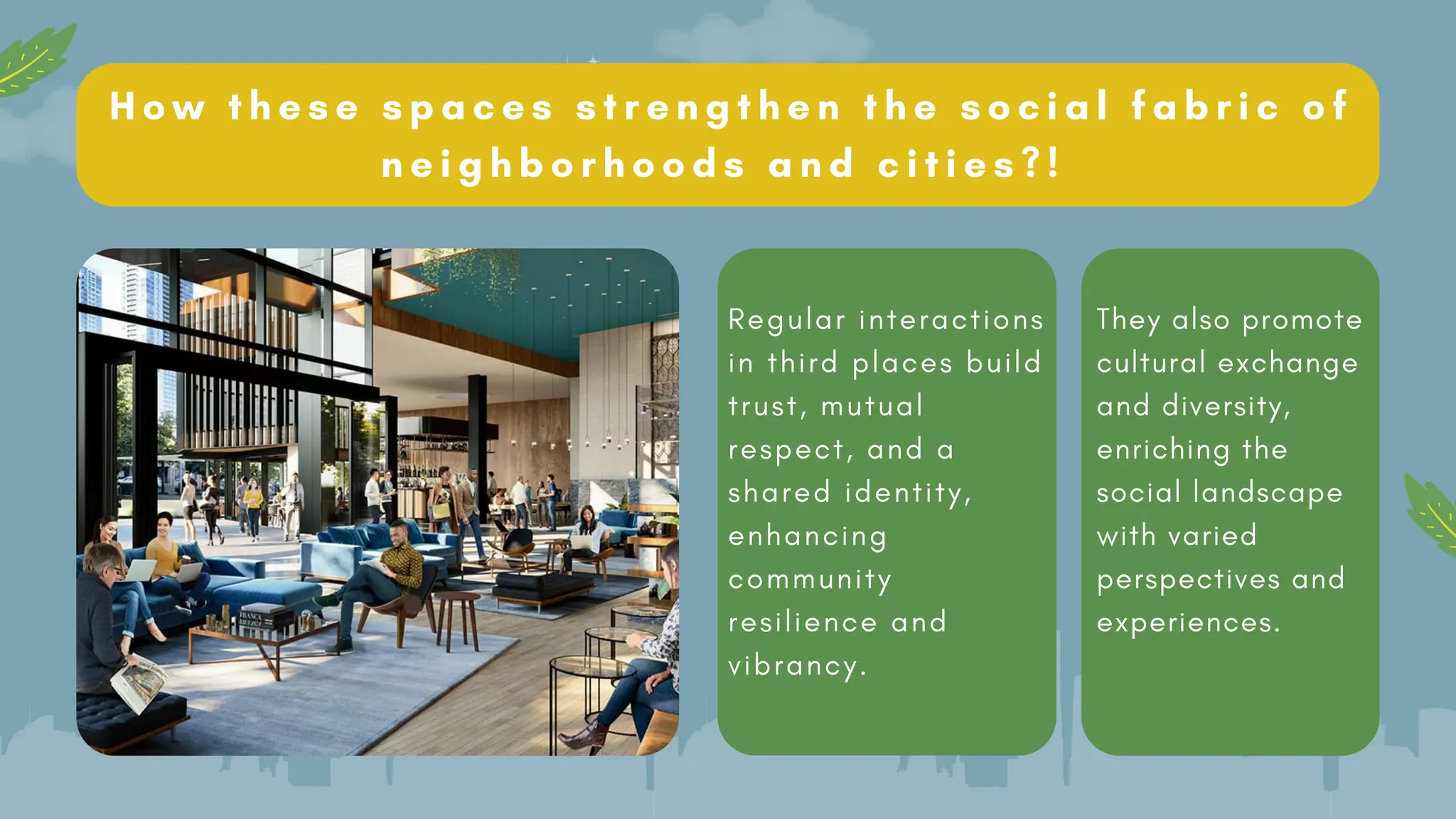 Third place theory and walkable network. | PDF