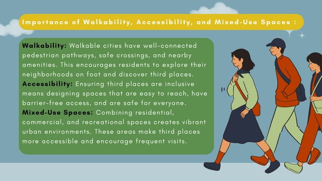Third place theory and walkable network. | PDF