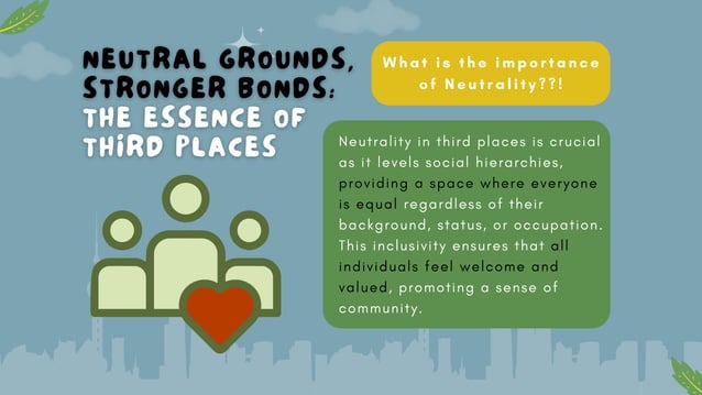 Third place theory and walkable network. | PDF