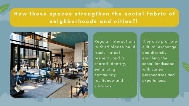 Third place theory and walkable network. | PDF