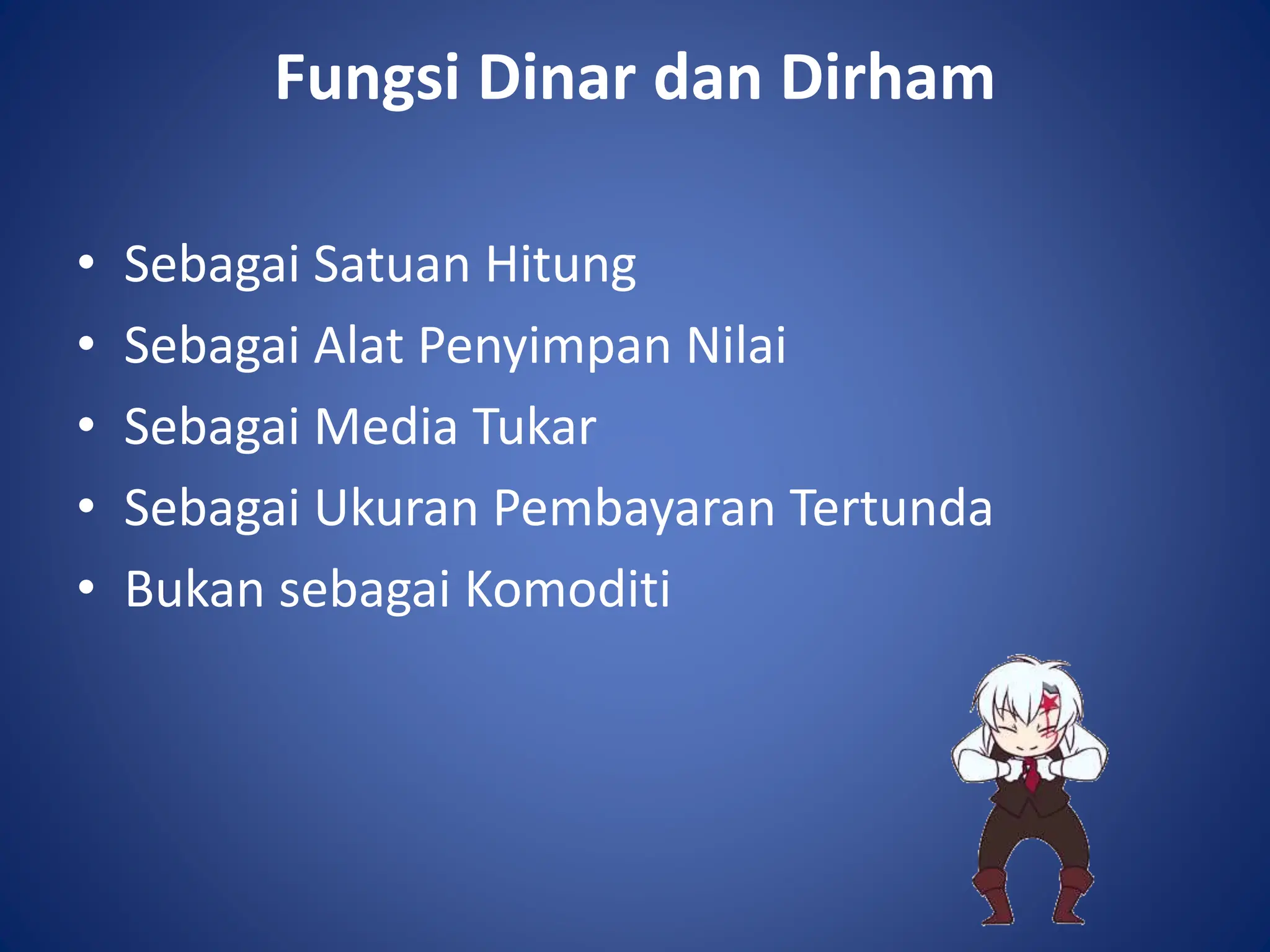 Perbedaan Dinar dan Dirham dalam perspektif ekonomi syariah | PPT
