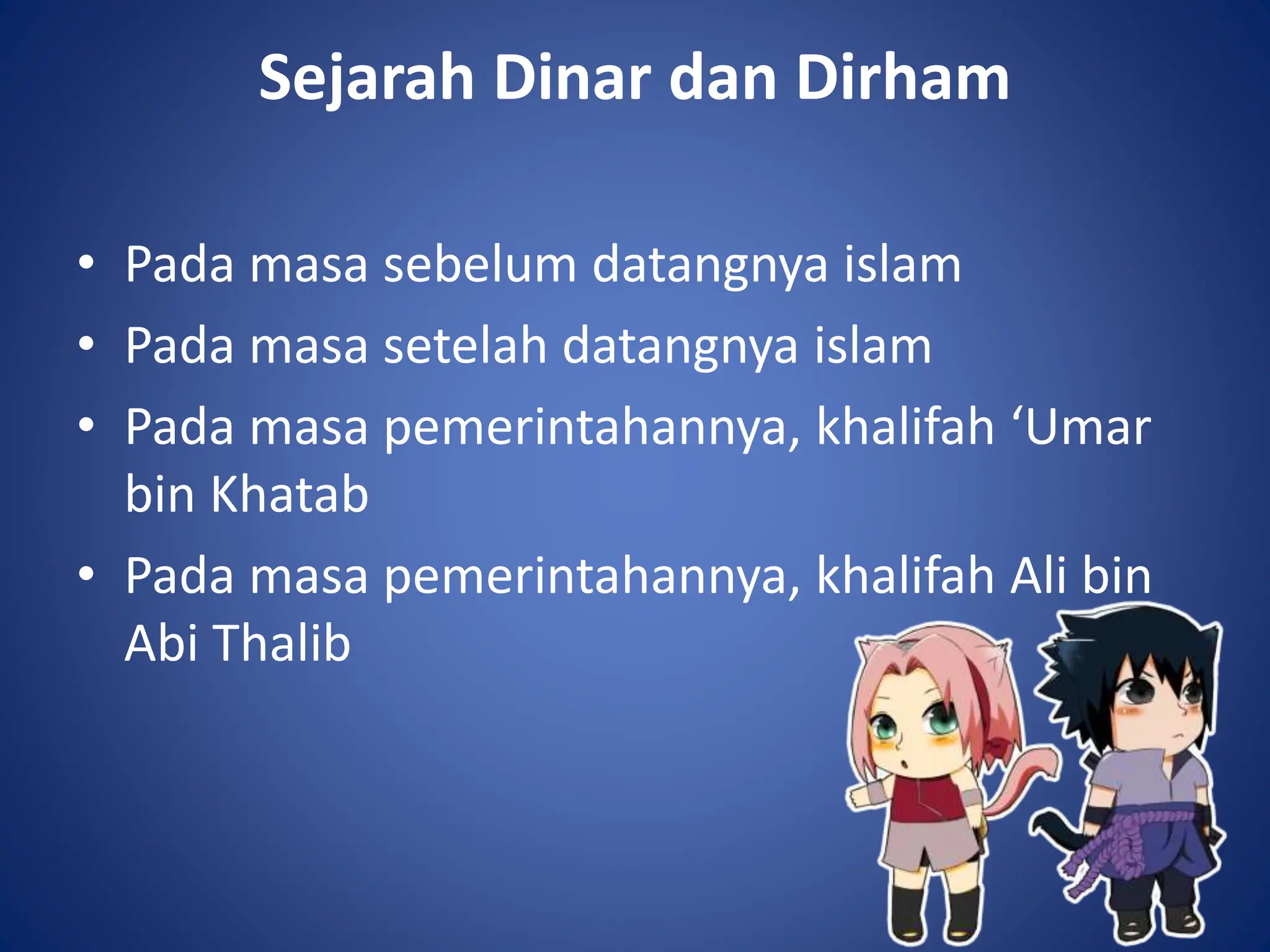 Perbedaan Dinar dan Dirham dalam perspektif ekonomi syariah | PPT
