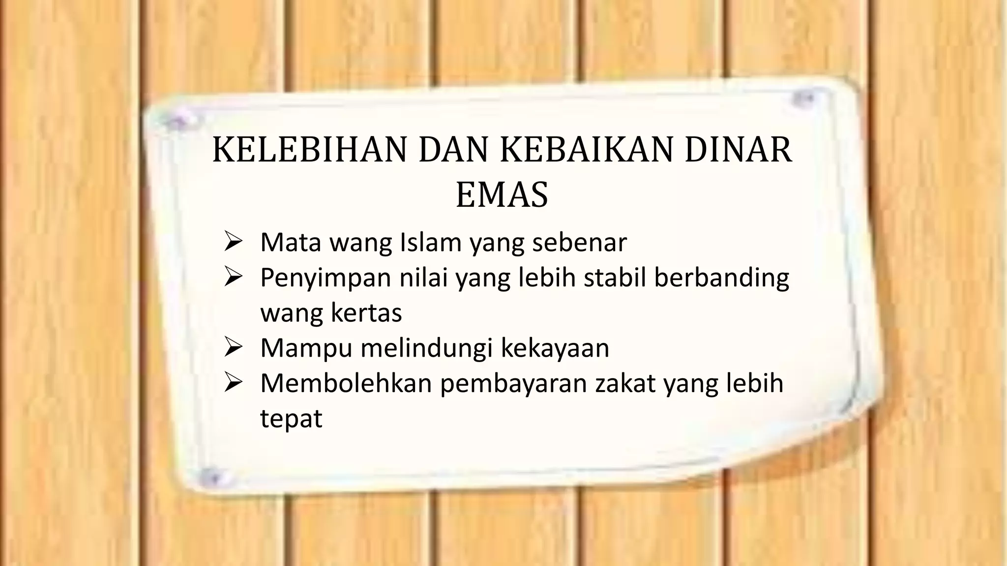Dinar emas | PPTX