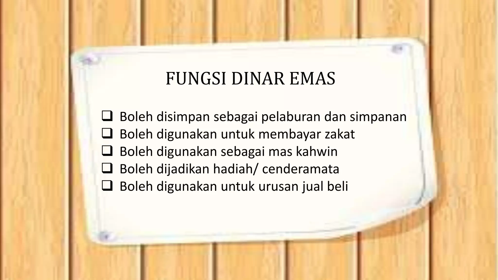 Dinar emas | PPTX