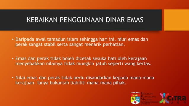 Dinar emas | PPTX