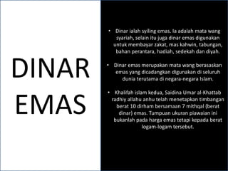Dinar emas | PPTX
