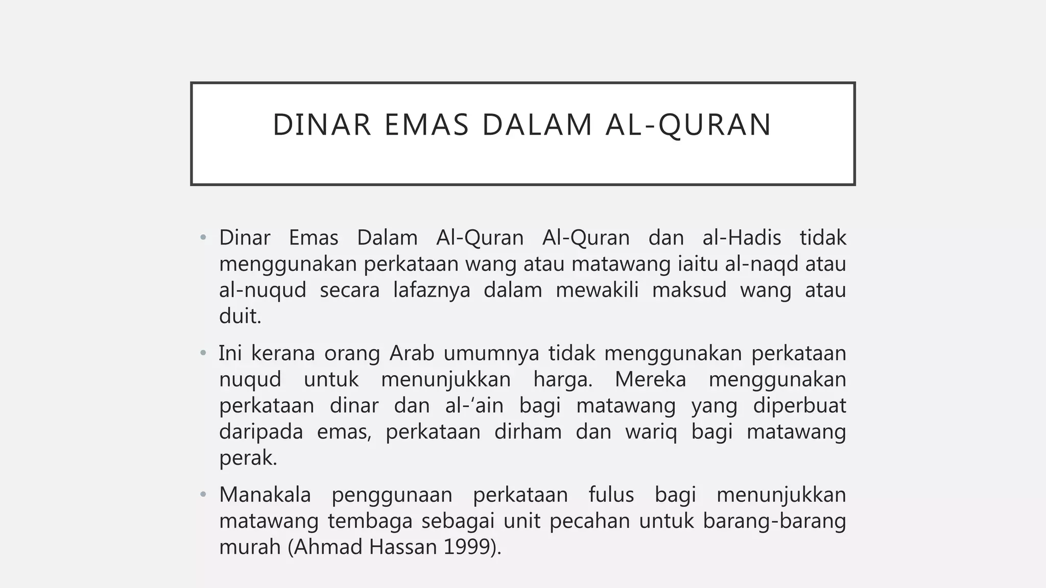 Dinar emas (bahagian 5) | PPT