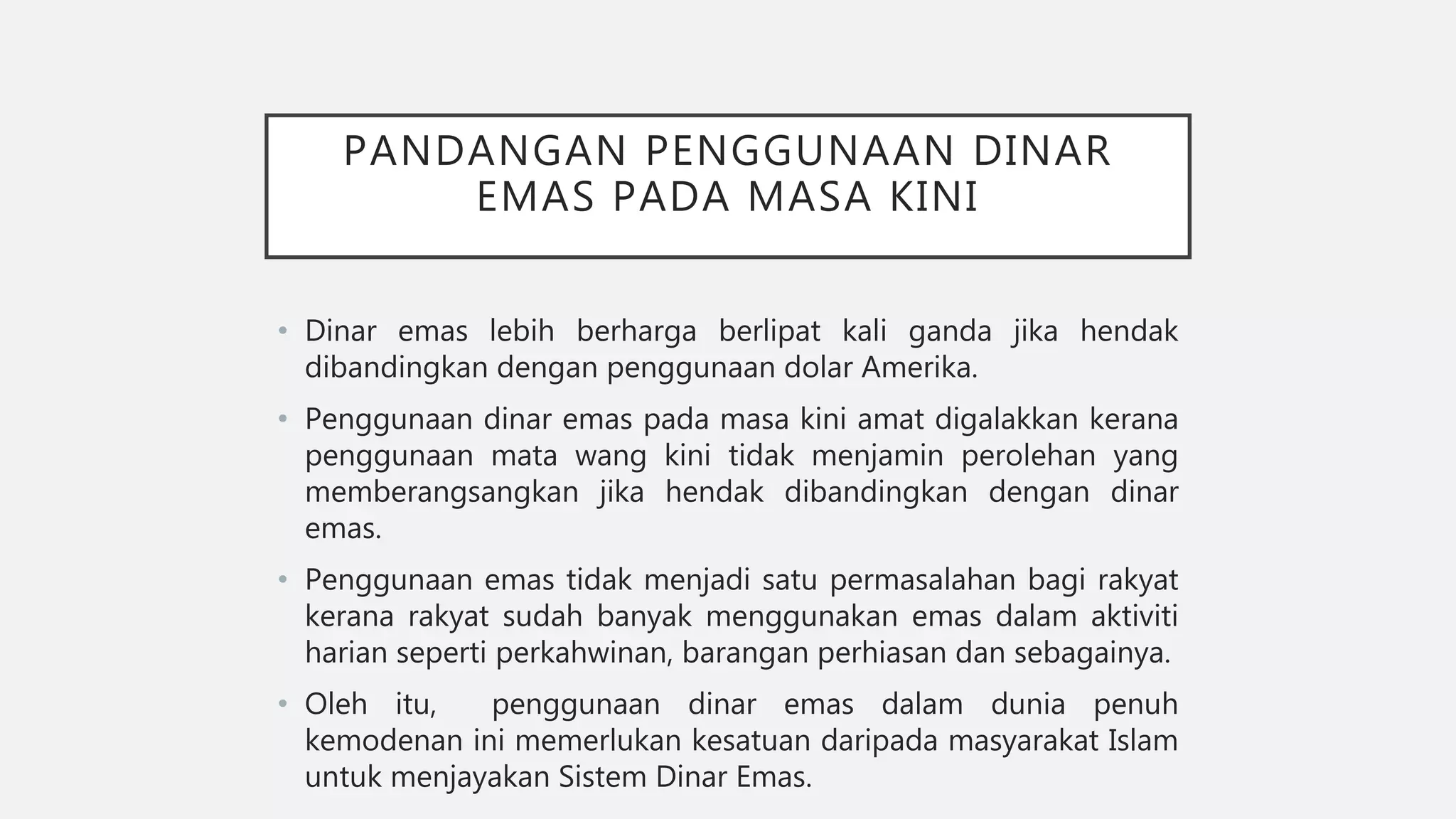 Dinar emas (bahagian 5) | PPT