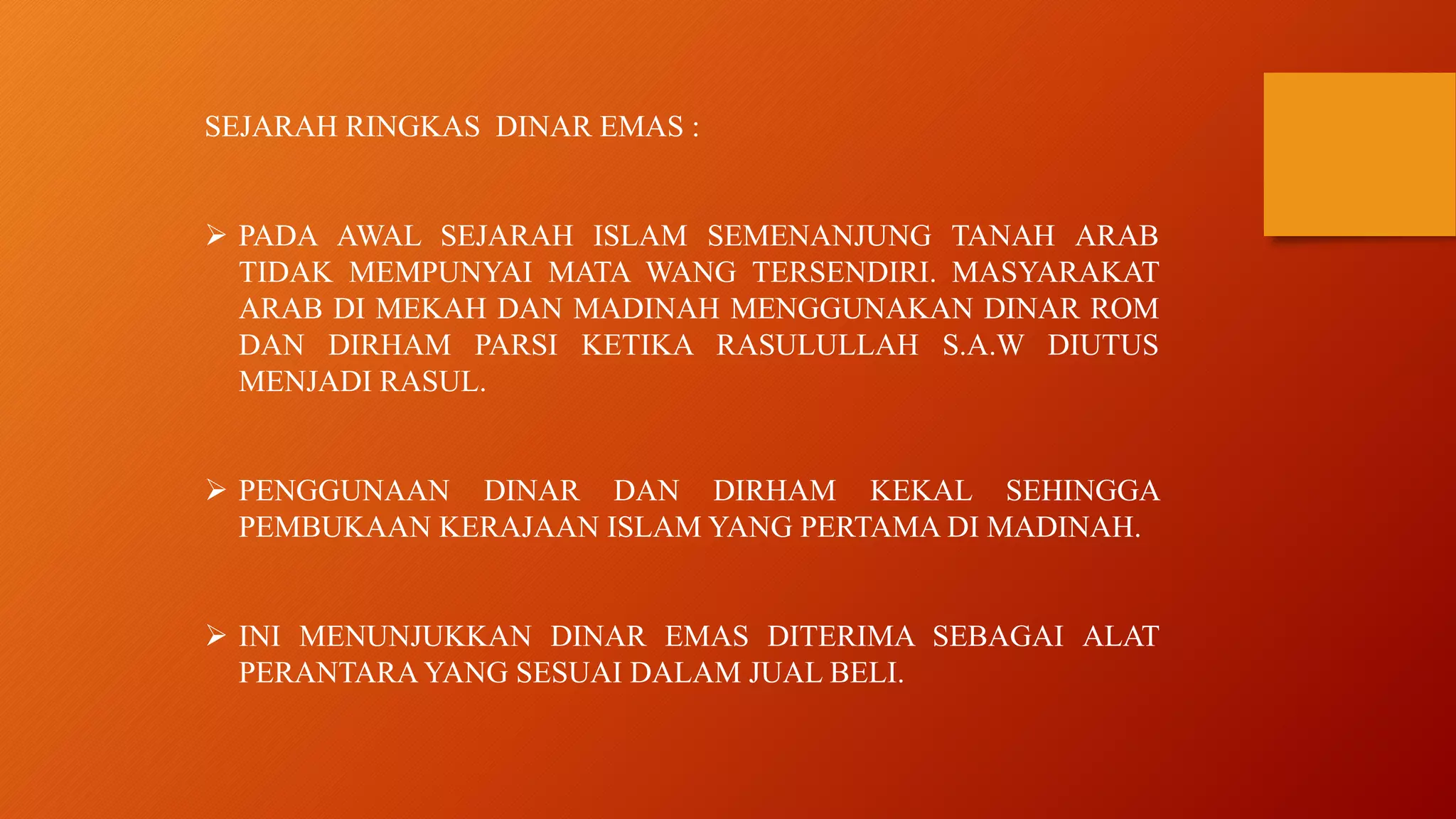Dinar emas | PPT