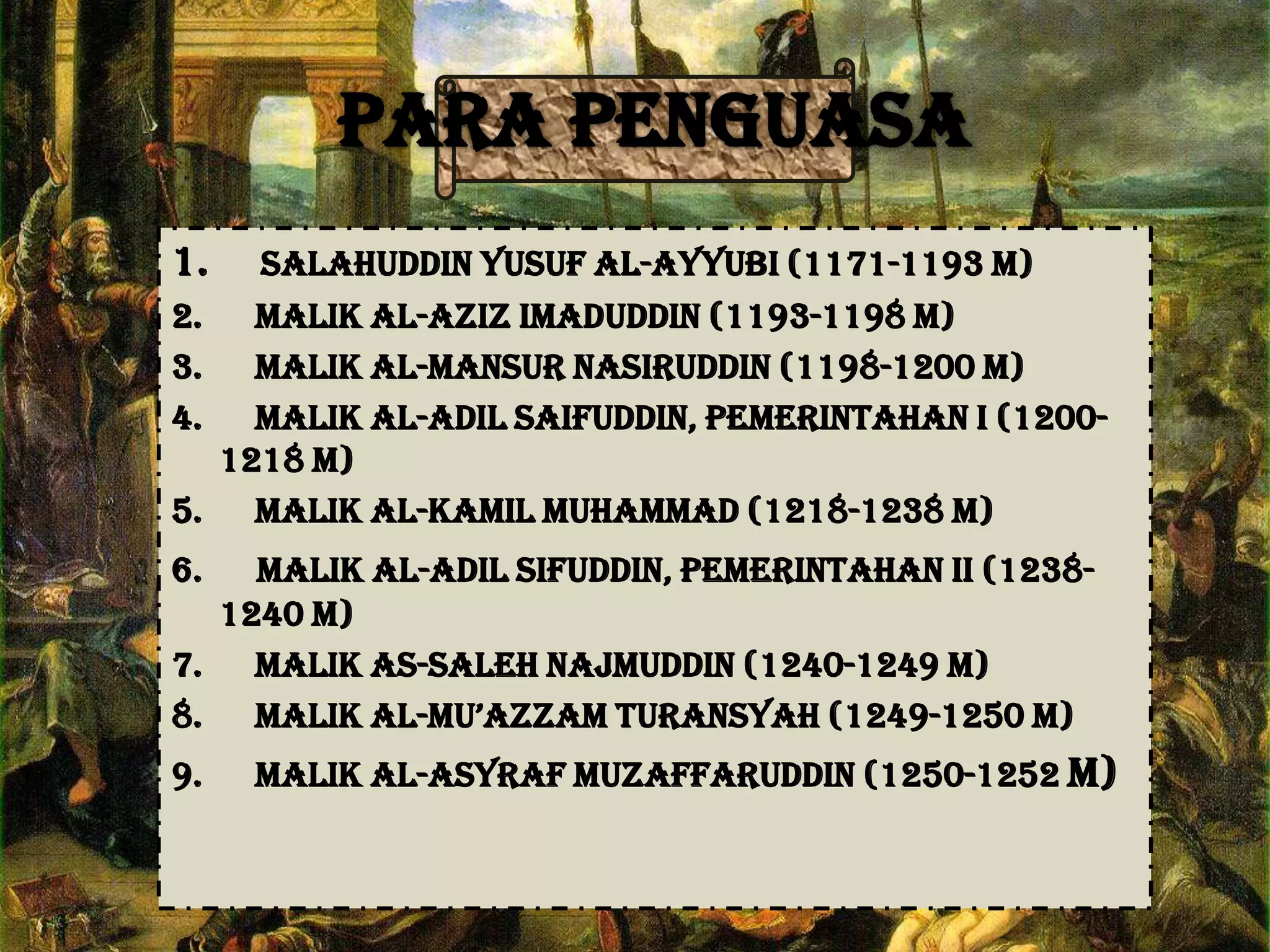 Dinasti al ayyubiyah | PPTX
