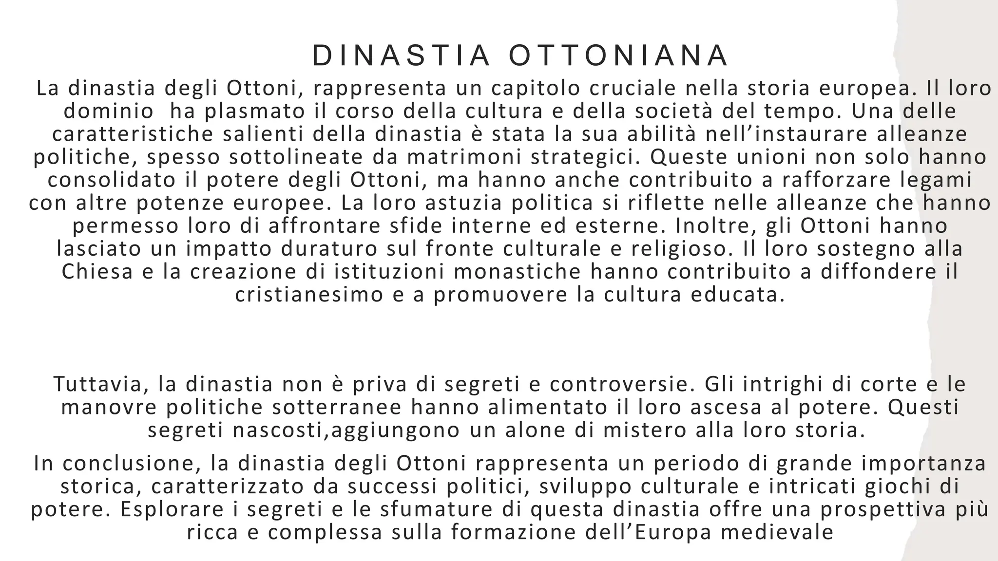 dinastia ottoni Felicia storia classe 3F | PPTX