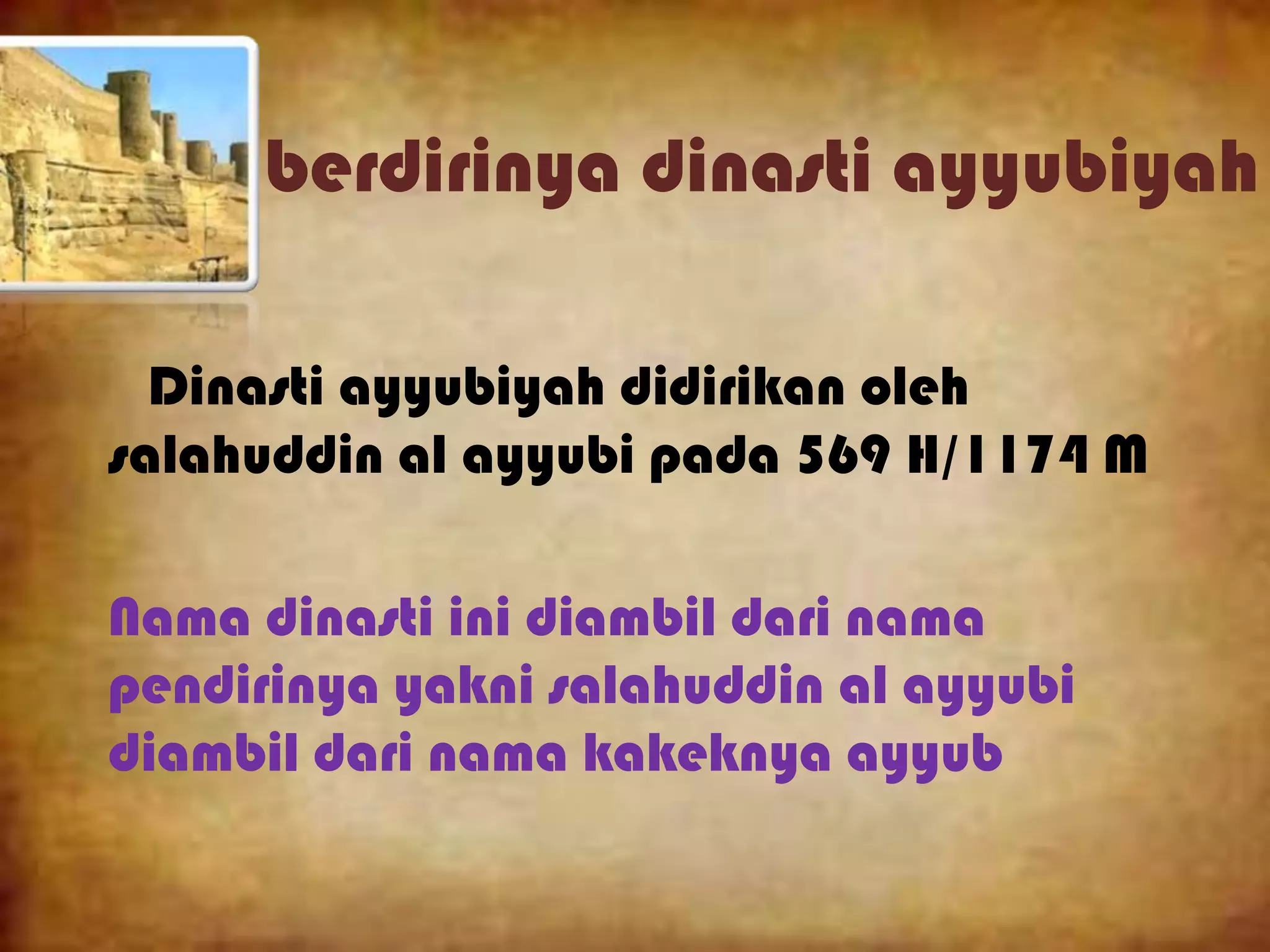 Dinasti ayyubiyah | PPTX