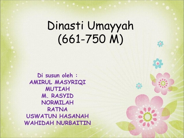 Dinasti umayyah | PPT