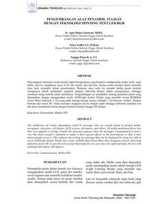 Dinatek juni 2012 setya ardhi pengembangan alat penampil tulisan | PDF
