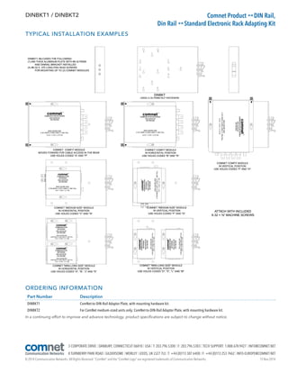 ComNet DINBKT Data Sheet | PDF | Computer Networking | Computing