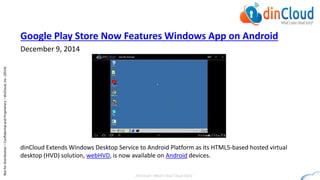 dinCloud 2014 year in review | PPT