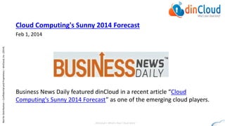 dinCloud 2014 year in review | PPT