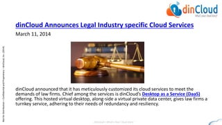 dinCloud 2014 year in review | PPT