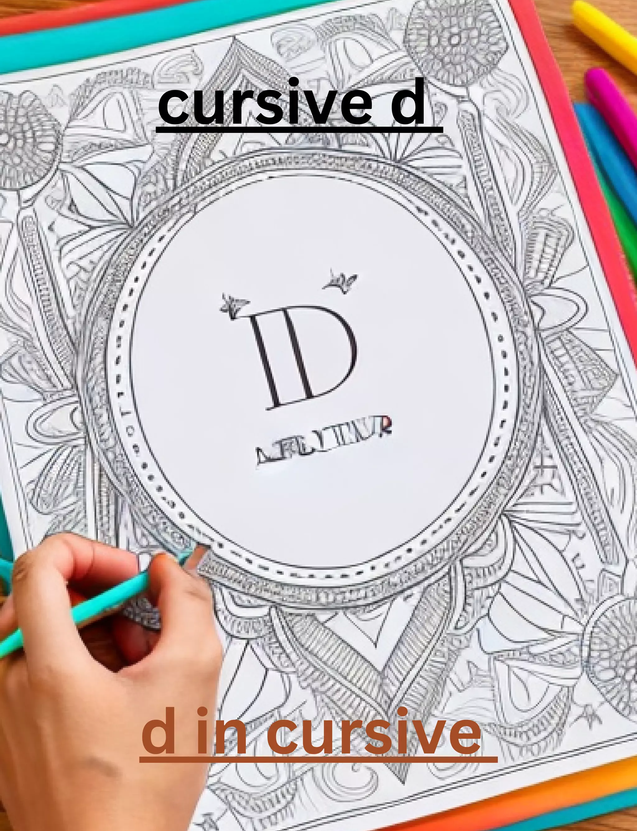 The Cursive D: A Creative Guide to Writing the Cursive Letter D | PDF