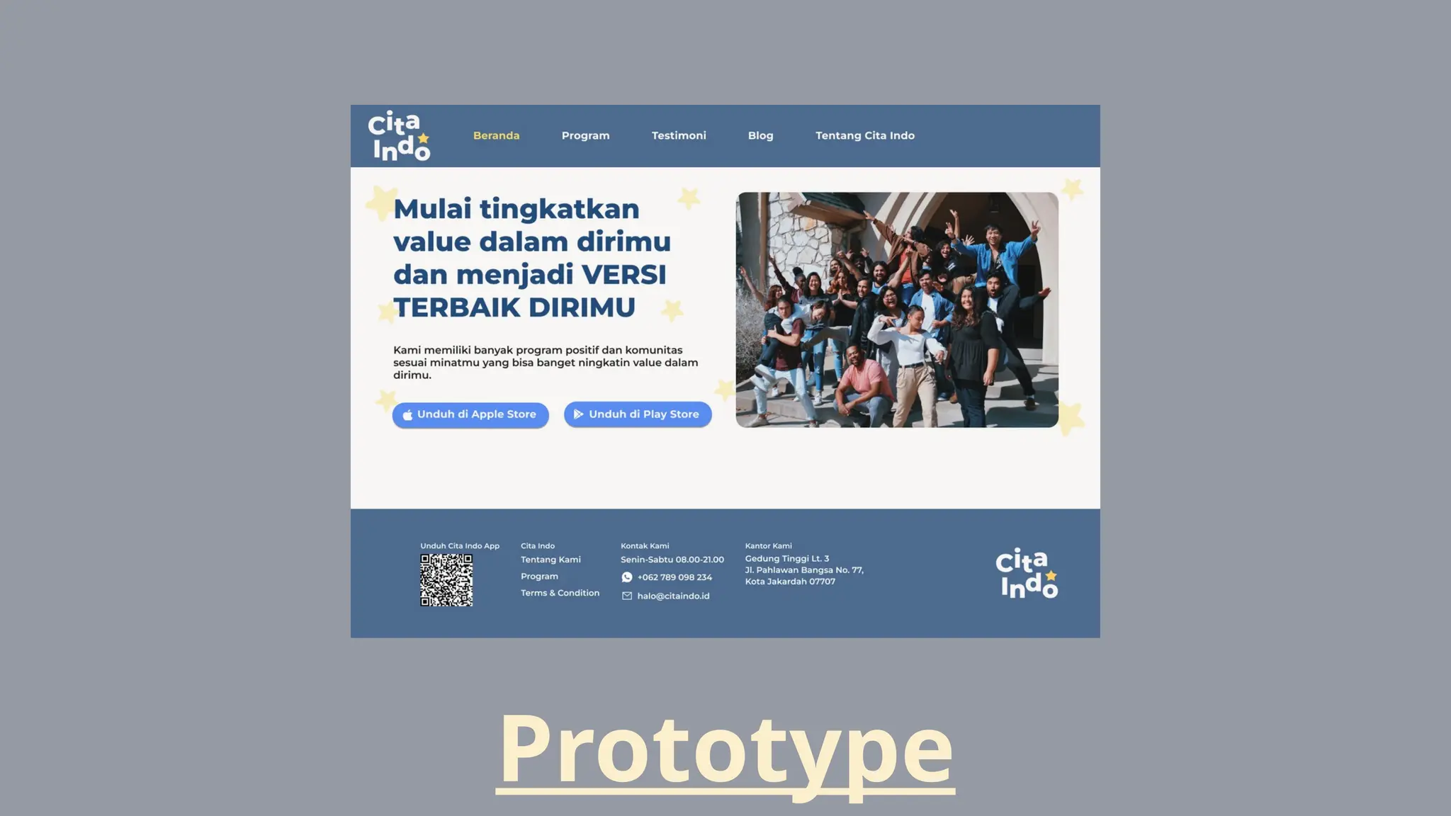 Contoh study case UIUX Design untuk Landing Page | PPT