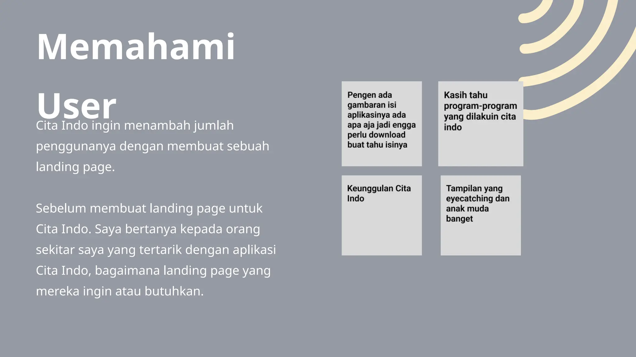 Contoh study case UIUX Design untuk Landing Page | PPT