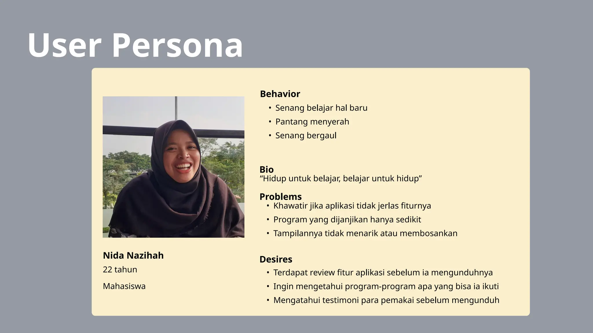 Contoh study case UIUX Design untuk Landing Page | PPT