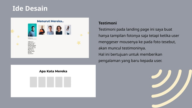 Contoh study case UIUX Design untuk Landing Page | PPT