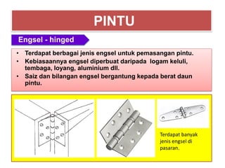 Pembinaan dinding, pintu, dan tingkap. Program sijil teknologi senibina ...