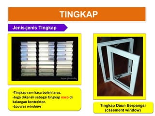 Pembinaan dinding, pintu, dan tingkap. Program sijil teknologi senibina ...