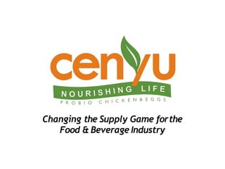 Jairus Ferrer: Changing the Supply Game for the Food and Beverage Industry: The Cenyu Case Study ...