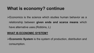 CHARACTERISTICS, ADVANTAGES AND DISADVANTAGES OF ECONOMIC SYSTEMS | PPTX