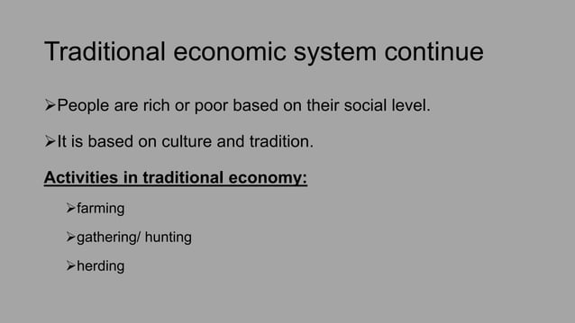 CHARACTERISTICS, ADVANTAGES AND DISADVANTAGES OF ECONOMIC SYSTEMS | PPTX