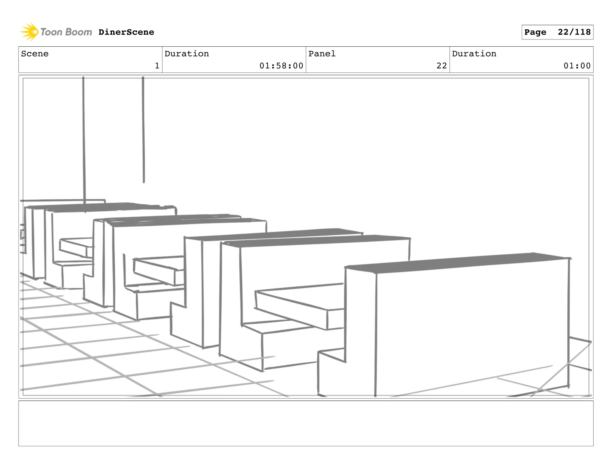 Diner Scene Storyboard Example | PPT