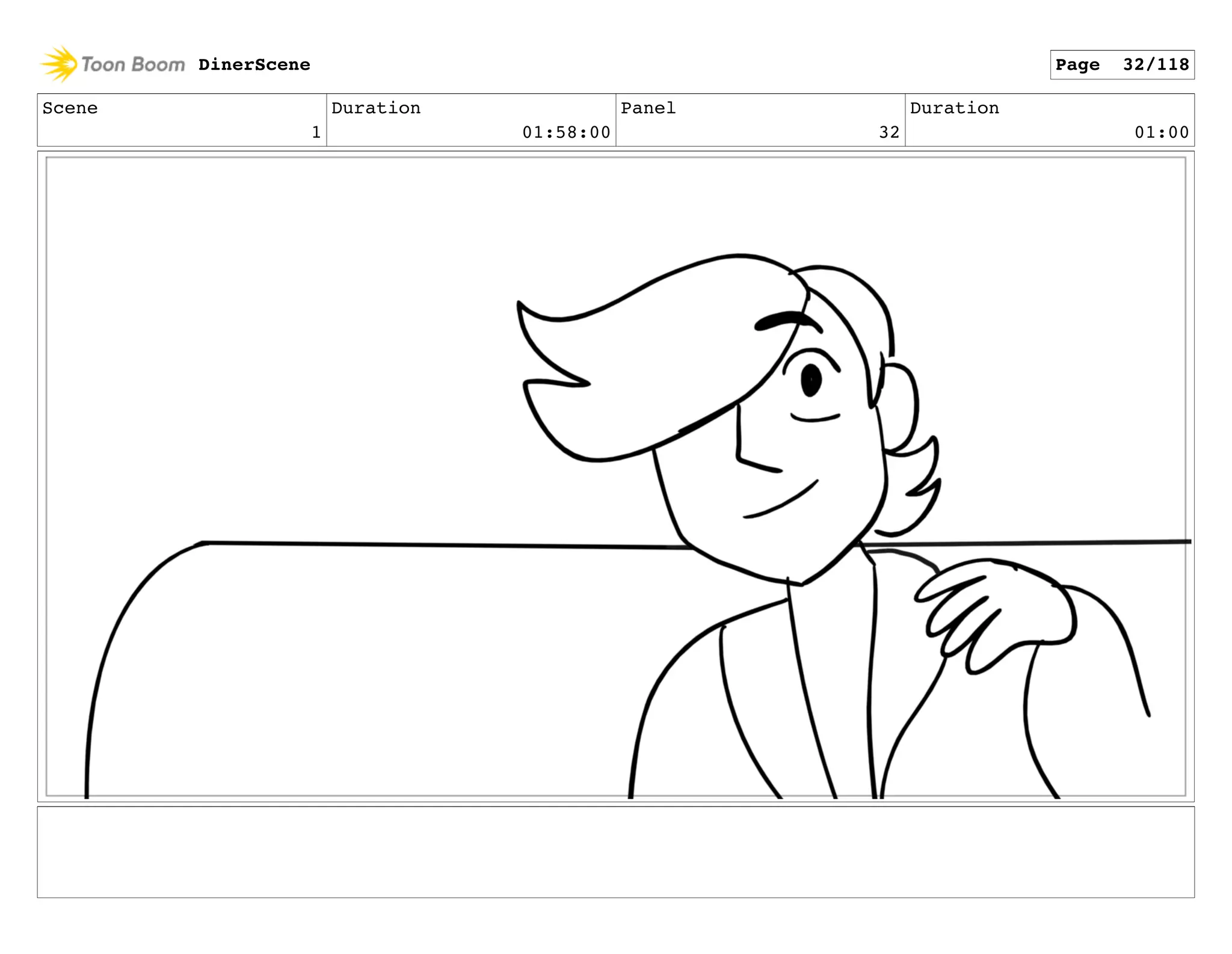 Diner Scene Storyboard Example | PPT