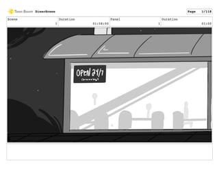 Diner Scene Storyboard Example | PPT