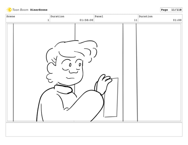 Diner Scene Storyboard Example | PPT
