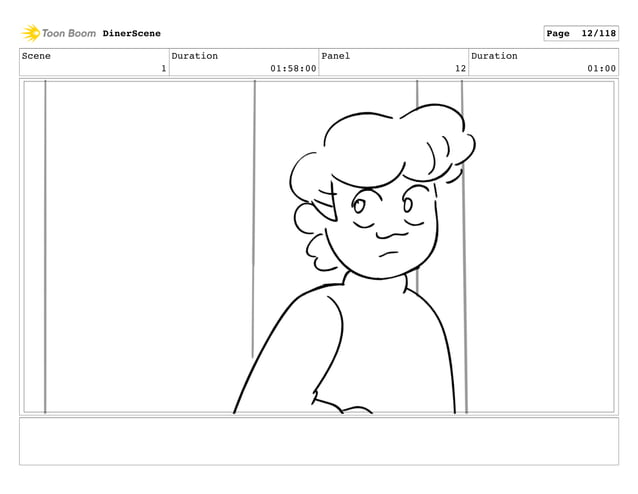 Diner Scene Storyboard Example | PPT