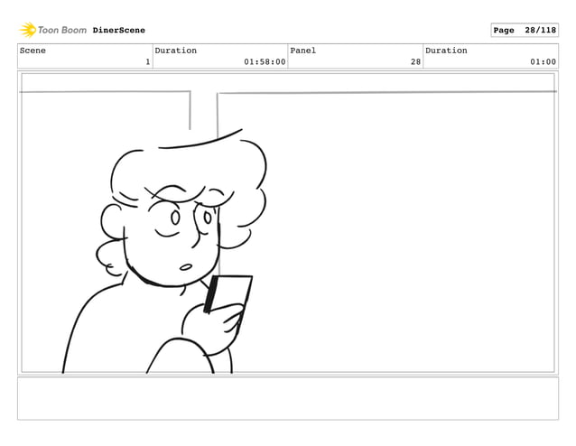 Diner Scene Storyboard Example | PPT