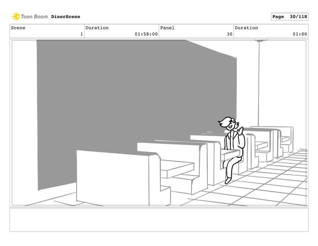 Diner Scene Storyboard Example | PPT