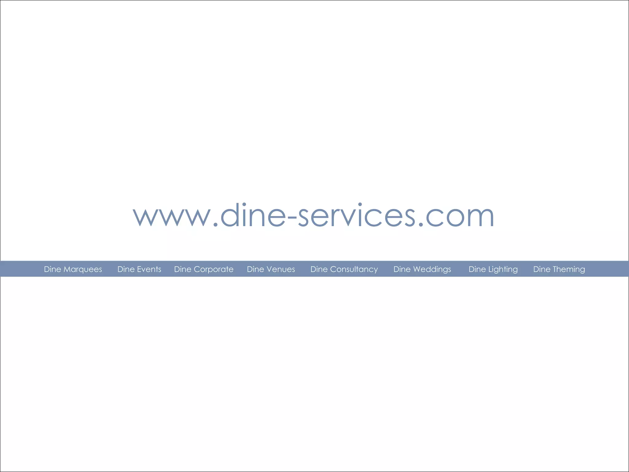 Dine services | PPT