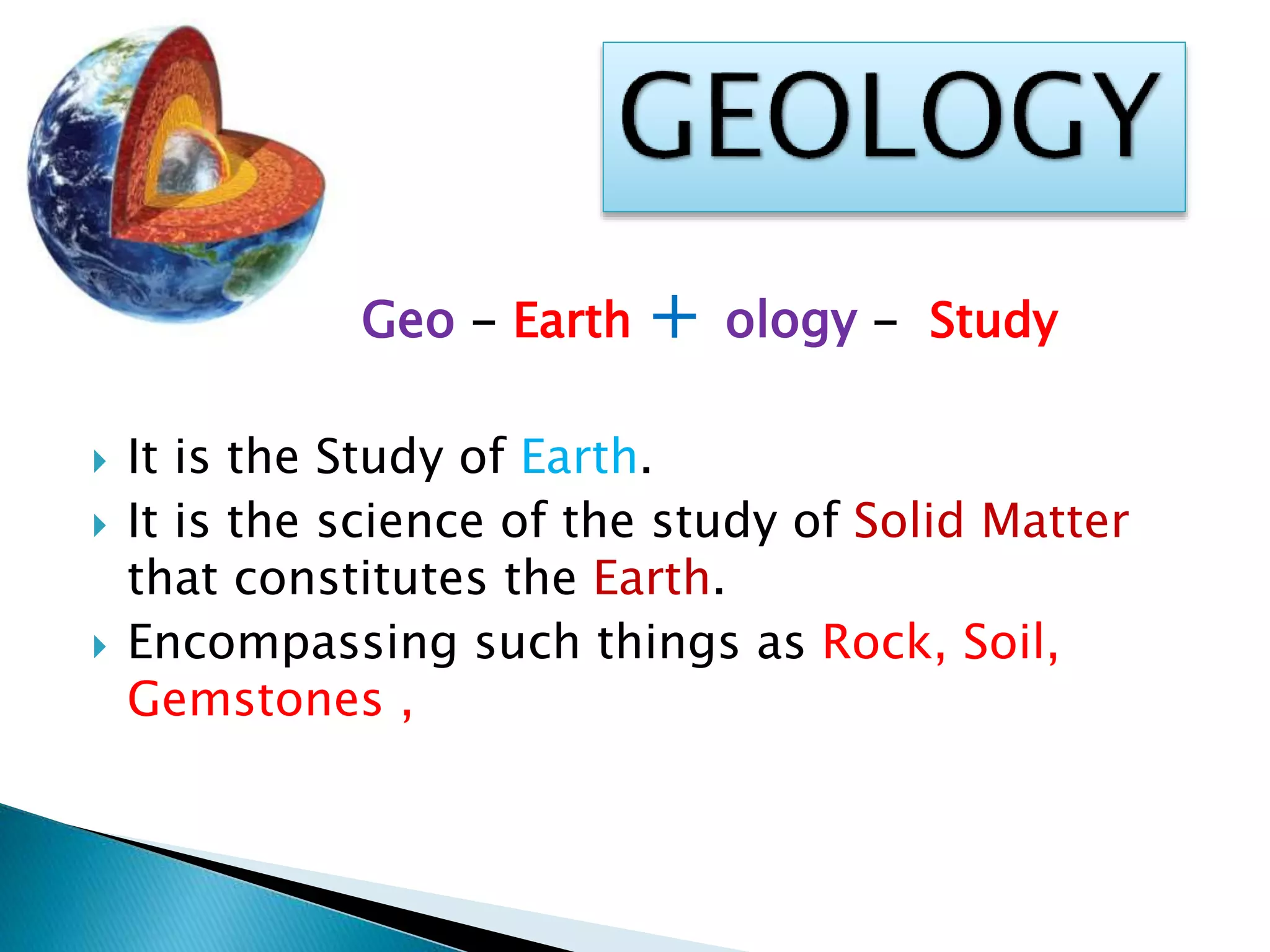 Geology ppt. | PPTX