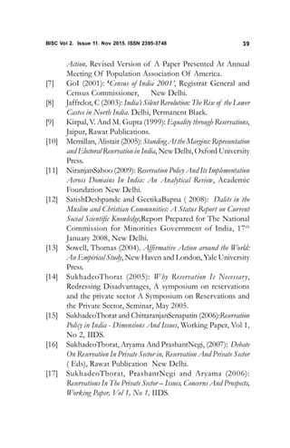 RESERVATION AND HIGHER EDUCATION IN INDIA: AN OVERVIEW | PDF