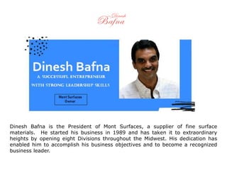Dinesh bafna from cleveland presentation | PPTX