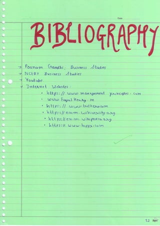 CBSE Business Studies Class XII Principles of Management Project | PDF