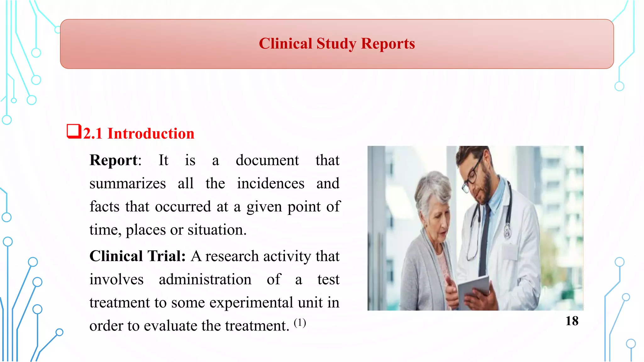 Guidelines for Preparation of Documents, Clinical Study Report Clinical ...