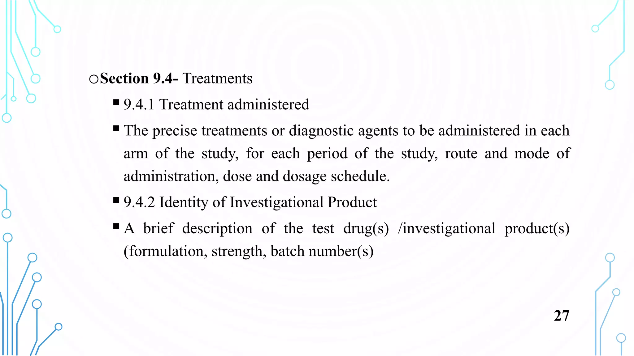 Guidelines for Preparation of Documents, Clinical Study Report Clinical ...