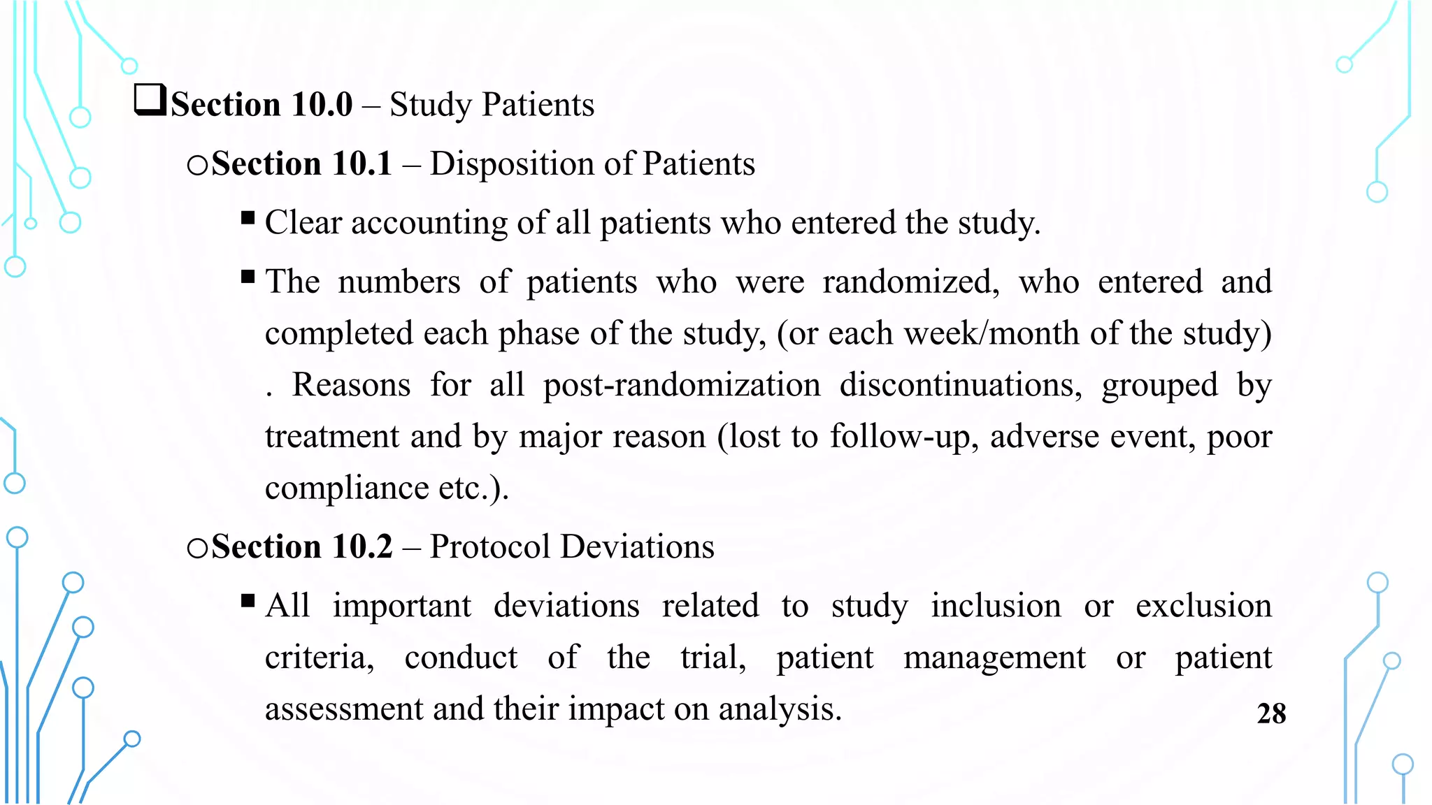 Guidelines for Preparation of Documents, Clinical Study Report Clinical ...