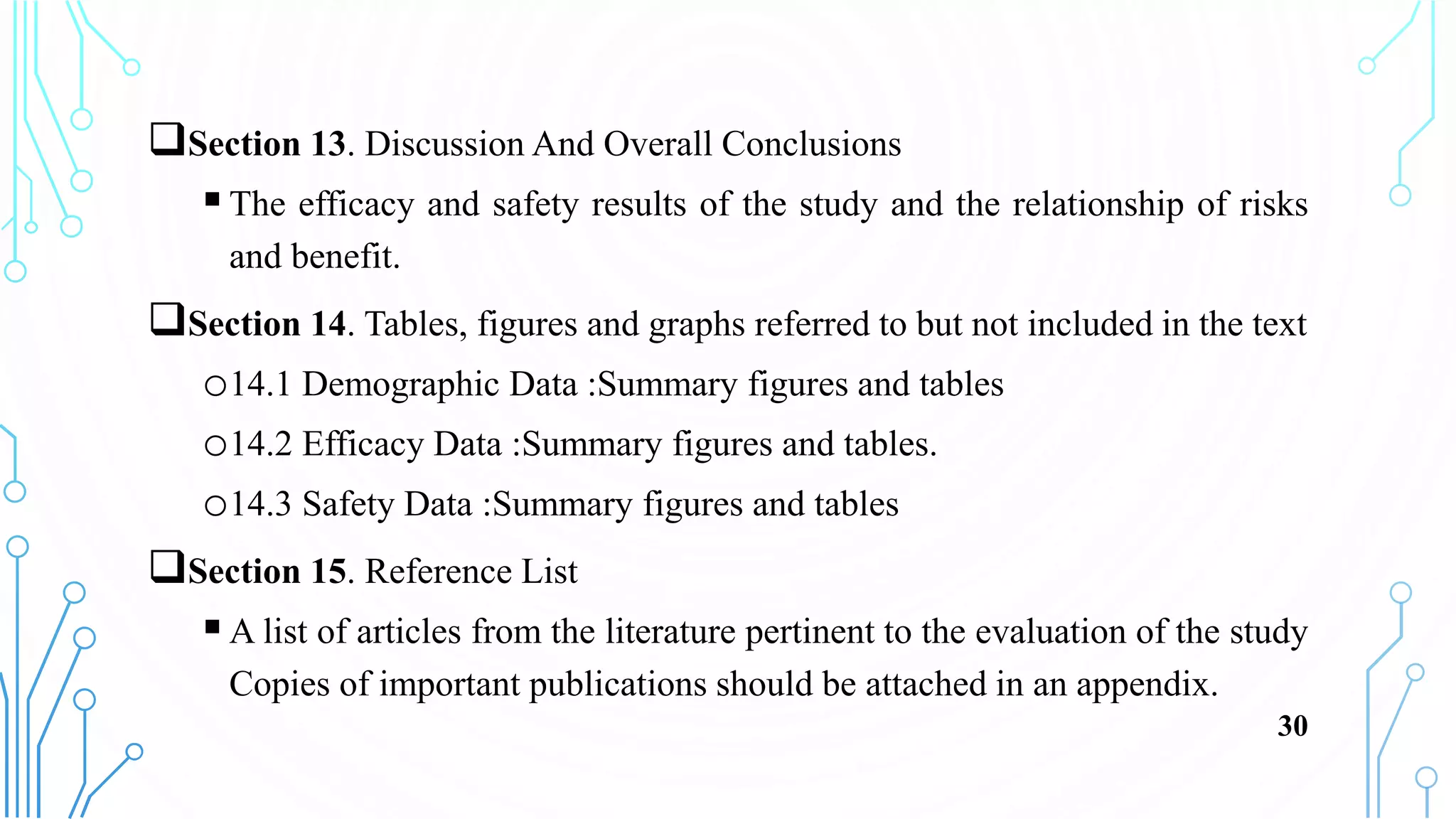 Guidelines for Preparation of Documents, Clinical Study Report Clinical ...