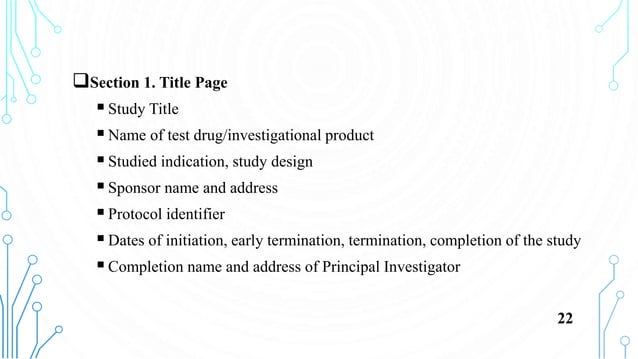 Guidelines for Preparation of Documents, Clinical Study Report Clinical ...