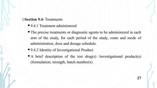 Guidelines for Preparation of Documents, Clinical Study Report Clinical ...